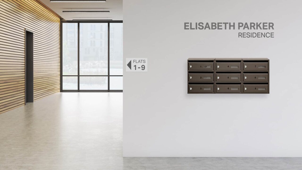 Wall mounted multiple mailboxes | DAD United Kingdom